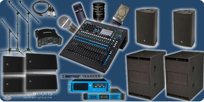 PA Equipment hire for Live Bands | Sound Solutions